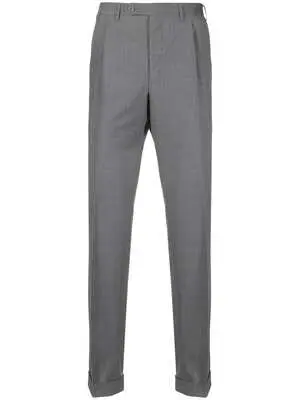 Canali Grey Straight Leg Trousers