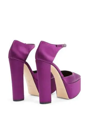 GIUSEPPE ZANOTTI 150mm Bebe Platform Pumps - Purple