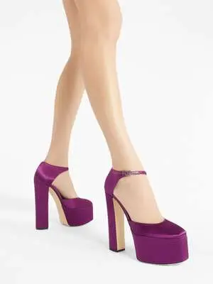GIUSEPPE ZANOTTI 150mm Bebe Platform Pumps - Purple