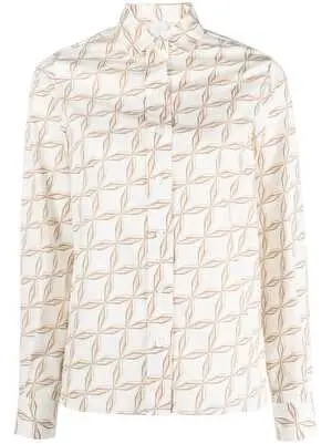 Eleventy Geometric-print Shirt - White