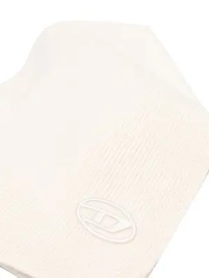 DIESEL® K-coder Ribbed Wool-blend Scarf - Neutrals