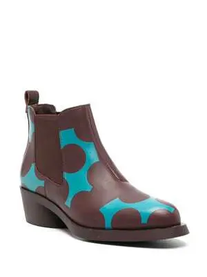 Camper Bonnie 50mm Ankle Boots - Red