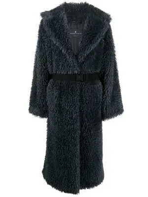 Ermanno Scervino Belted Shearling Coat