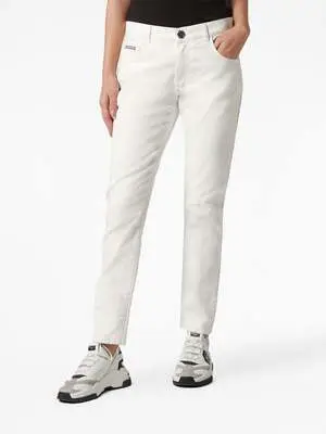 Philipp Plein Straight-leg Denim Trousers - Neutrals