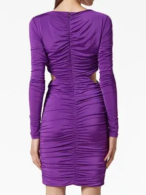 Philipp Plein Logo-plaque Ruched Minidress