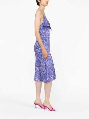 Isabel Marant Étoile Presly Floral-print Midi Dress - Blue