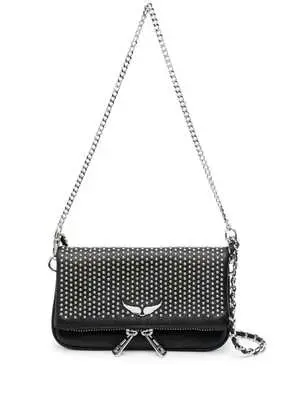 Zadig&Voltaire Nano Rock Studded Crossbody Bag - Black