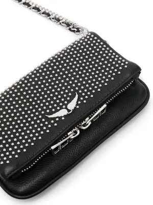 Zadig&Voltaire Nano Rock Studded Crossbody Bag - Black