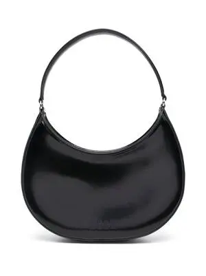 MSGM Logo-debossed Faux Leather Hobo Bag
