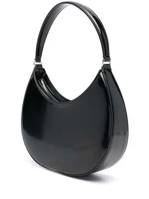MSGM Logo-debossed Faux Leather Hobo Bag