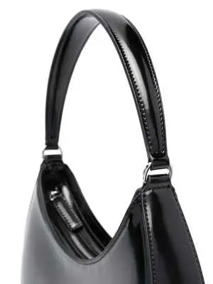MSGM Logo-debossed Faux Leather Hobo Bag