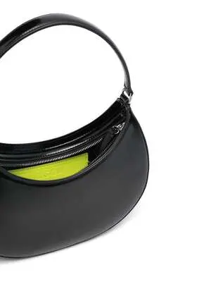 MSGM Logo-debossed Faux Leather Hobo Bag