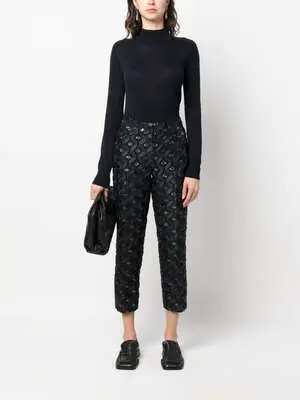 Fabiana Filippi Patterned Jacquard Cropped Trousers