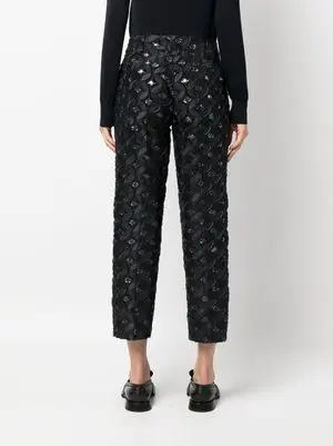 Fabiana Filippi Patterned Jacquard Cropped Trousers