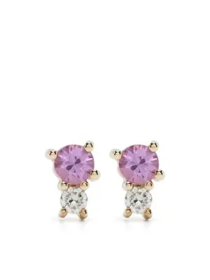 Adina Reyter 14k Amigos Diamond And Sapphire Earrings - Gold