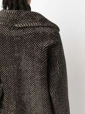 MANZONI 24 Herringbone Sheepskin Coat