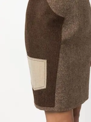 Moschino Contrasting-panel Pencil Skirt