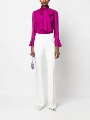 Pinko Milano Flared Trousers - White