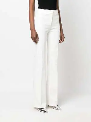 Pinko Milano Flared Trousers - White