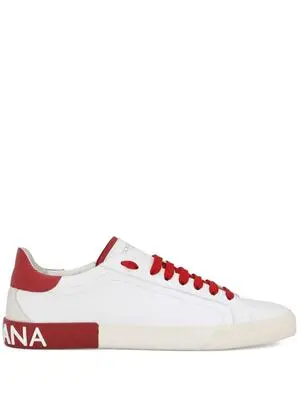 Men's Red And White Dolce Gabbana Shoes