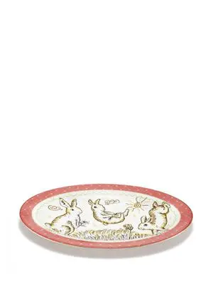 Shanghai Tang X Long Di Rabbit Oval Plate