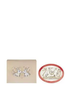 Shanghai Tang X Long Di Rabbit Oval Plate