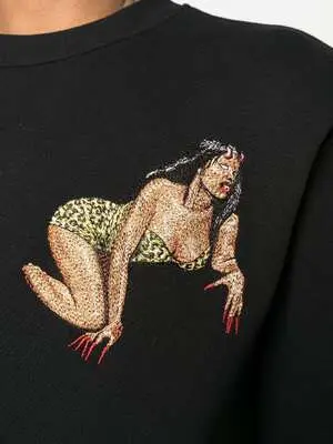 Roberto Cavalli Patch-detail Cotton Sweatshirt