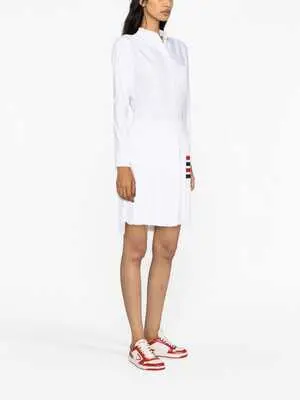 Thom Browne Classic Oxford Shirt With Grosgrain Placket - White