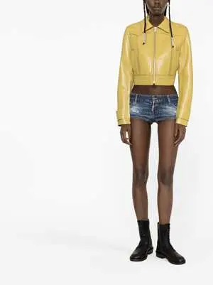 Dsquared2 Logo-patch Denim Shorts