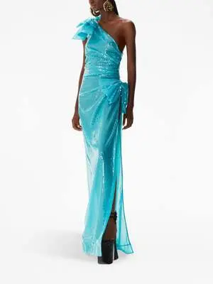 Nina Ricci Sequinned Asymmetric Gown