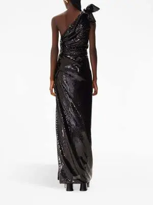 Nina Ricci Sequin-embellished One-shoulder Dress