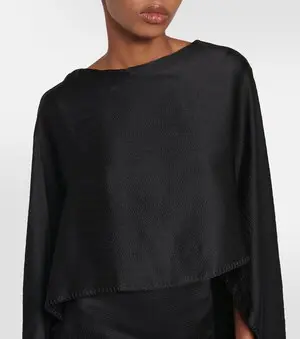 Gabriela Hearst Hunter Caped Gown