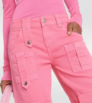 Blumarine Low-rise Denim Cargo Pants