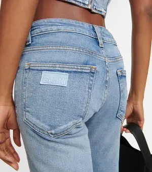 GANNI Mid-rise Flared Jeans