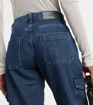 7 For All Mankind Tess Cargo High-rise Straight Jeans