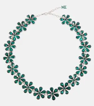 Amina Muaddi Embellished Choker