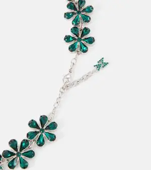 Amina Muaddi Embellished Choker