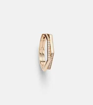 REPOSSI Antifer 18kt Rose Gold Single Earring With Diamonds - Metallic