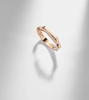 REPOSSI Antifer 18kt Rose Gold Single Earring With Diamonds - Metallic