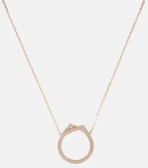 REPOSSI Antifer 18kt Rose Gold Necklace With Diamonds - Metallic