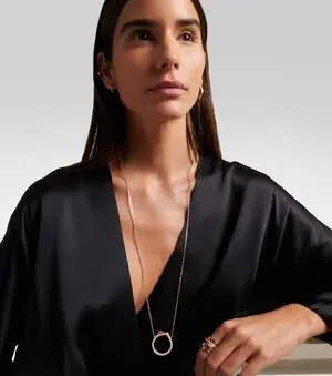 REPOSSI Antifer 18kt Rose Gold And Diamond Pendant Necklace