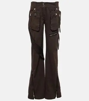 Blumarine Low-rise Cargo Pants - Brown