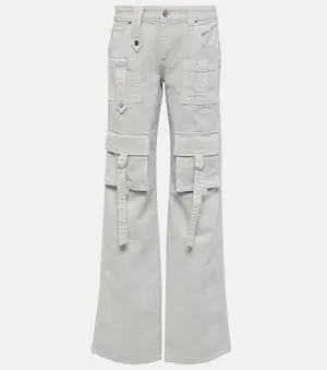 Blumarine Low-rise Cargo Pants - Grey