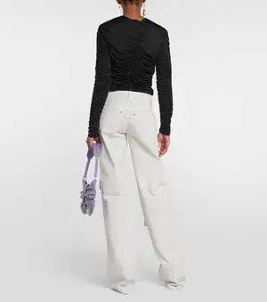 Blumarine Low-rise Cargo Pants - Grey