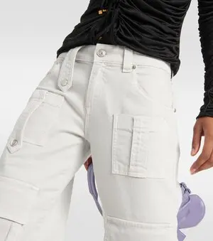 Blumarine Low-rise Cargo Pants - Grey