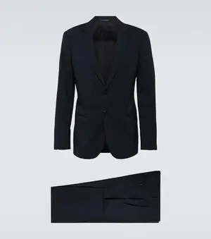 Giorgio Armani Wool Suit - Blue