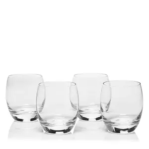 LUIGI BORMIOLI Crescendo 15.5 Oz. Double Old Fashioned Glasses, Set Of 4 - Clear