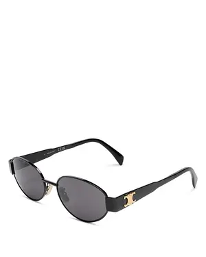 Celine Triomphe Metal Round Sunglasses Black/gray