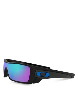 Oakley 58mm Batwolf Rectangular Sunglasses - Polished Black / Prizm Sapphire