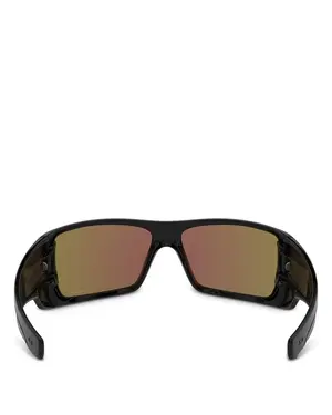 Oakley 58mm Batwolf Rectangular Sunglasses - Polished Black / Prizm Sapphire